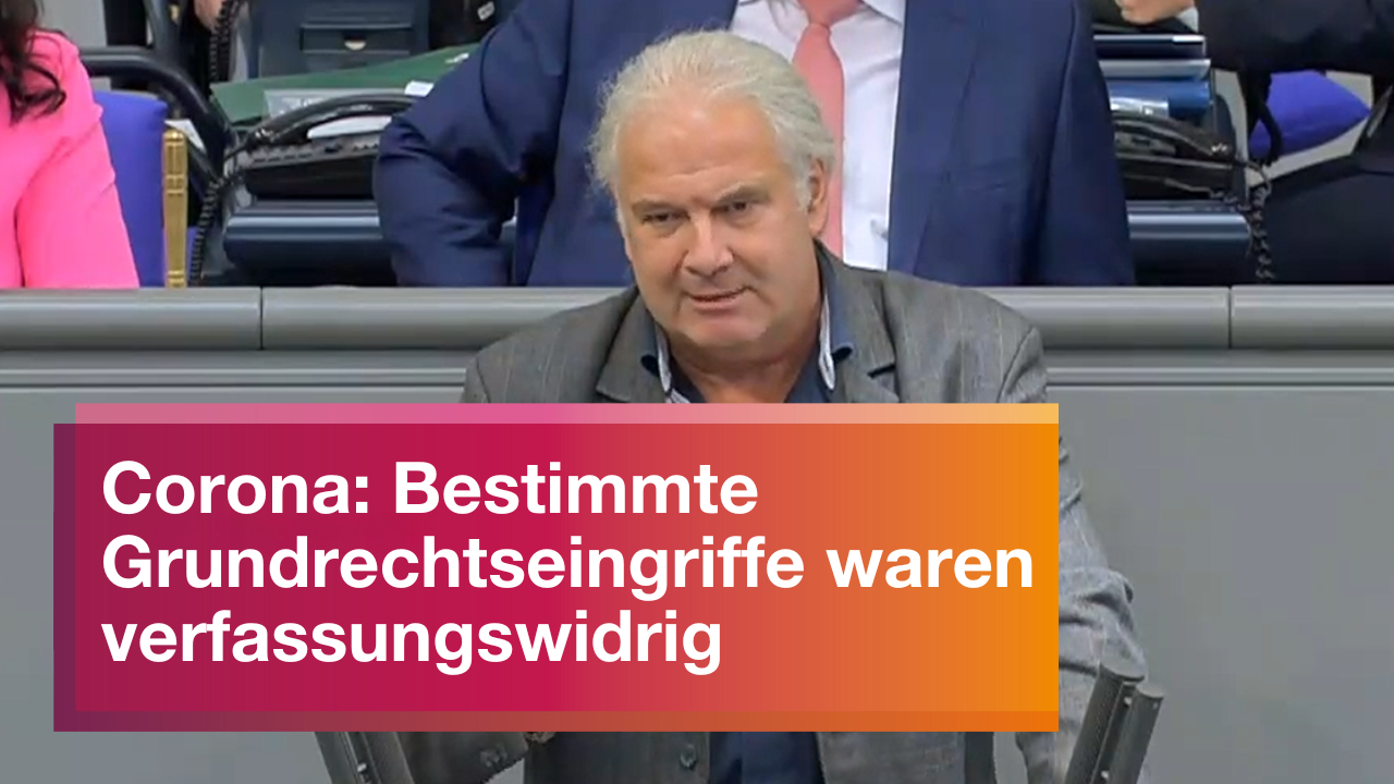 BSW im Bundestag - Corona-Maßnahmen: Bestimmte Grundrechtseingriffe ...